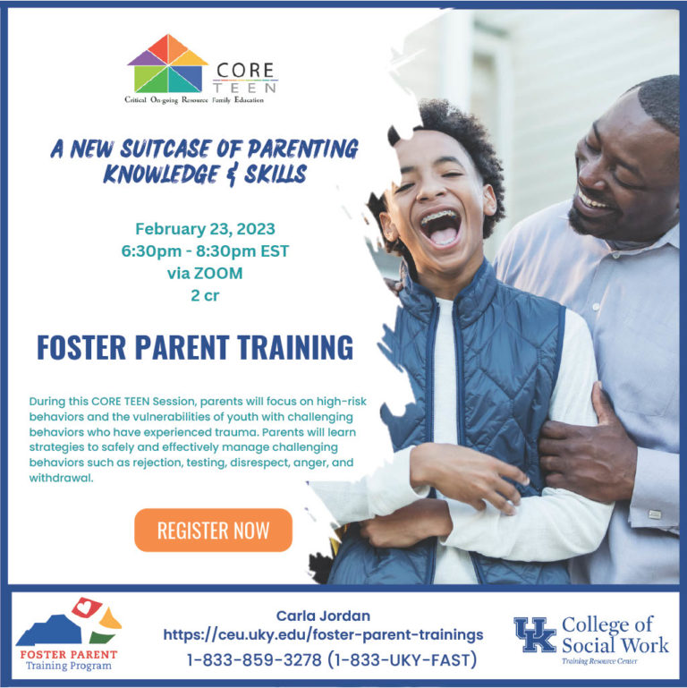 Foster Parent Trainings – CoSW LMS