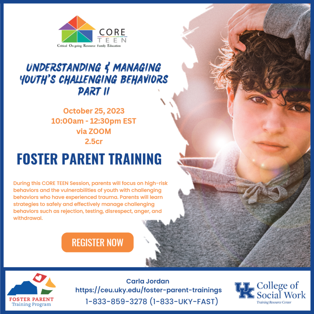 Foster Parent Trainings – CoSW LMS